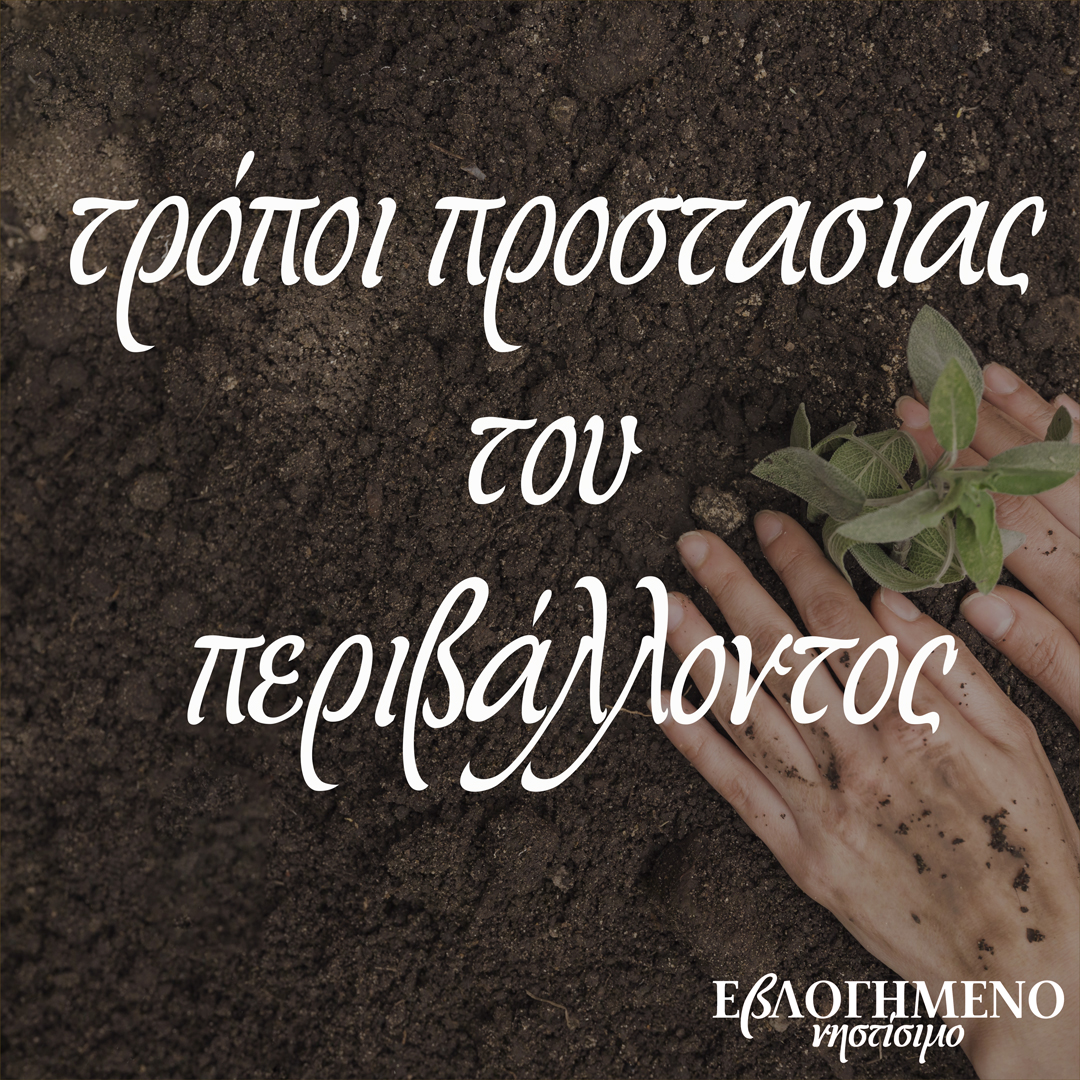 Τρόποι προστασίας του περιβάλλοντος - ΕβΛΟΓΗΜΕΝΟ νηστίσιμο